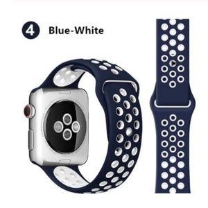 Accessories | New Blue White Sport Band For Apple Watch | Poshmark